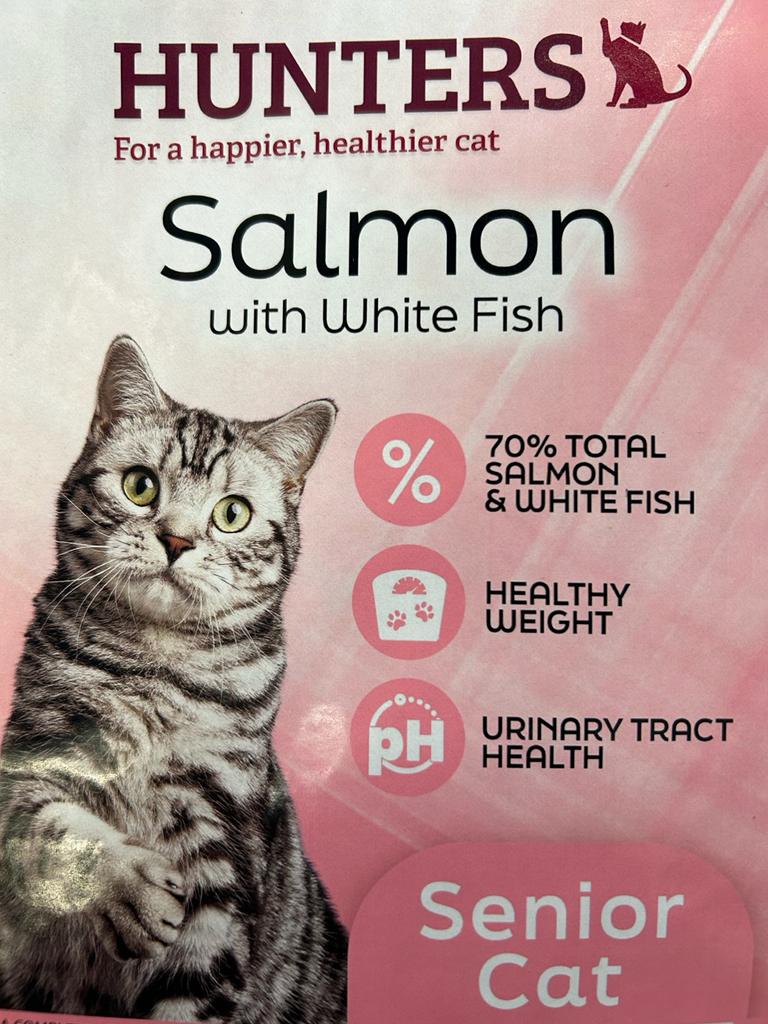Hunters Senior Cat Food Salmon with White Fish