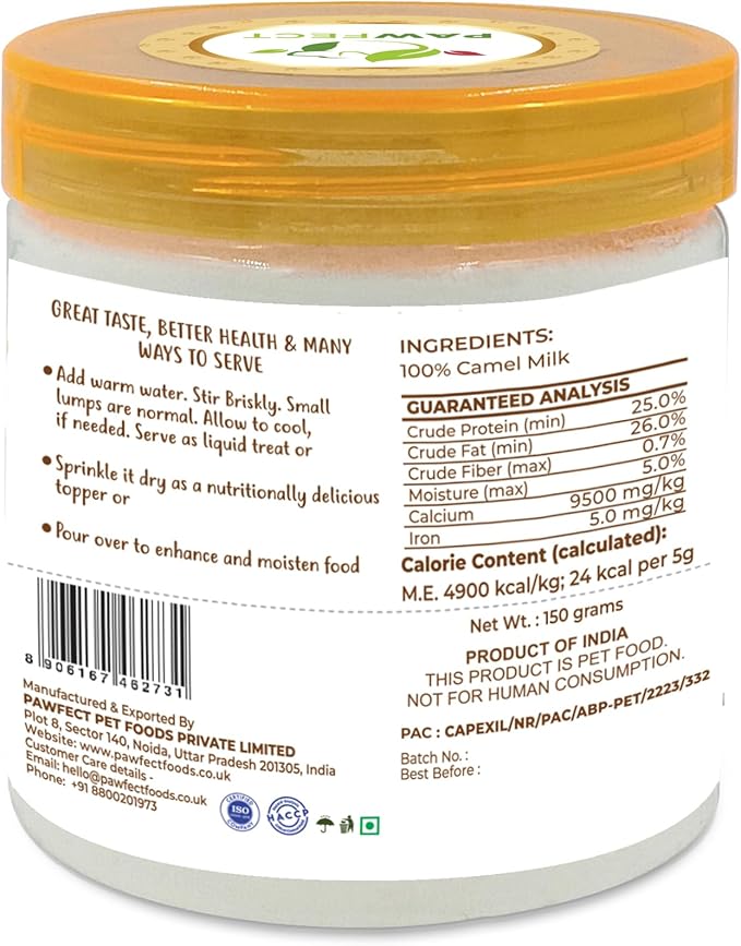 Pawfect Camel Milk Nutri-Booster 150g