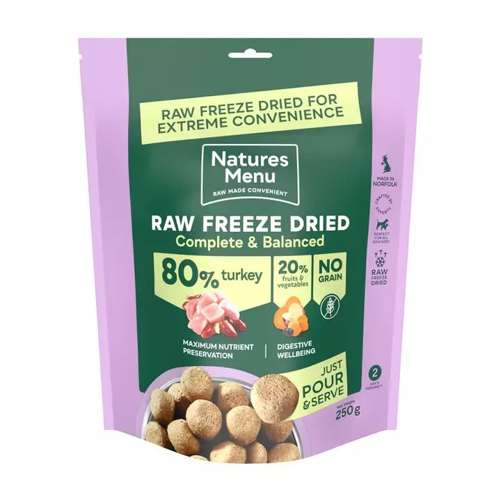 Nature's Menu Raw Freeze Dried - Turkey
